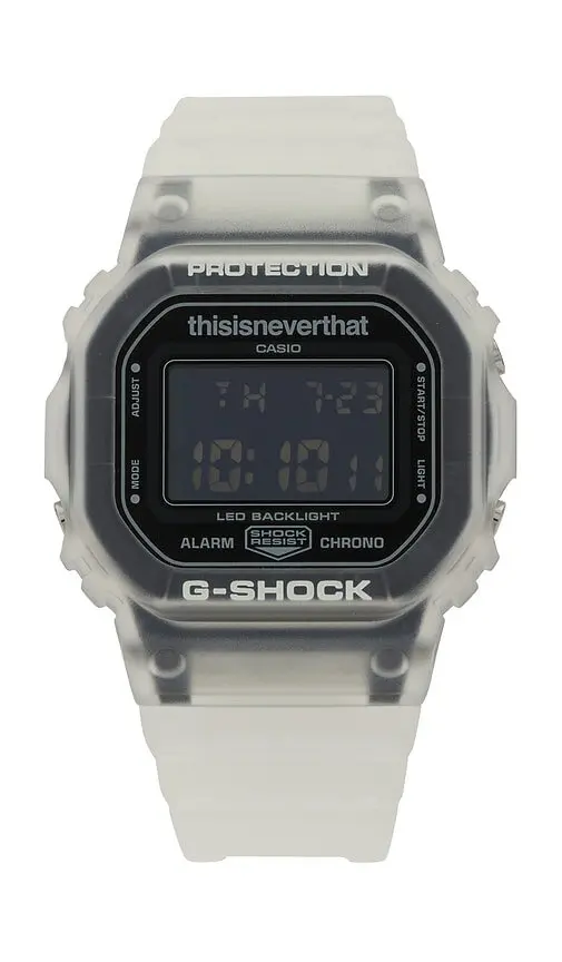 G-Shock X Thisisneverthat Collaboration Dw5600 Watch In Grey