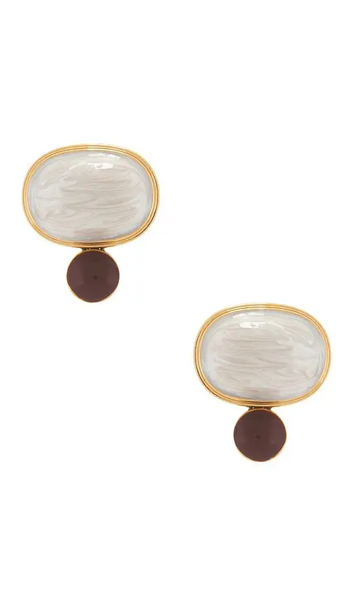 HEAVEN MAYHEM Solara Earrings In Metallic