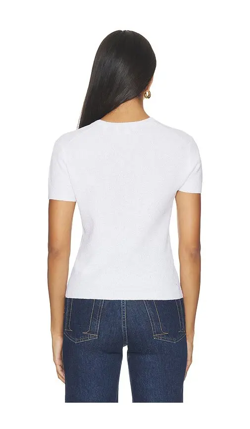 Vince Texture Short Sleeve Crew