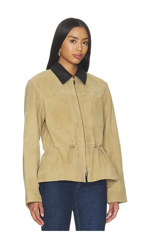 ALIGNE Mavis Suede Jacket In Tan