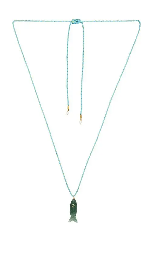 LOVERS AND FRIENDS Quin Stone Necklace In Green