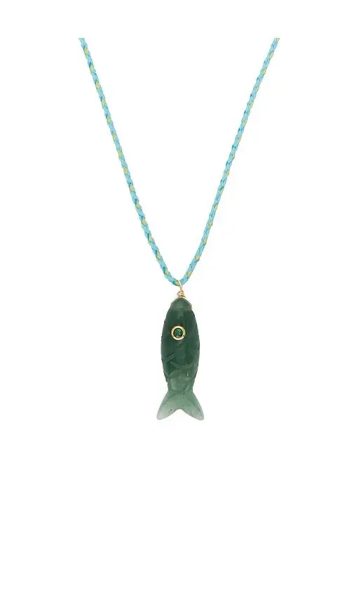 LOVERS AND FRIENDS Quin Stone Necklace In Green