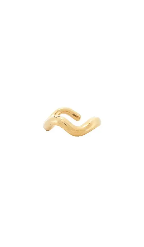 STUDIO CONCHITA La Onda Oro Earcuff In Metallic - Gold