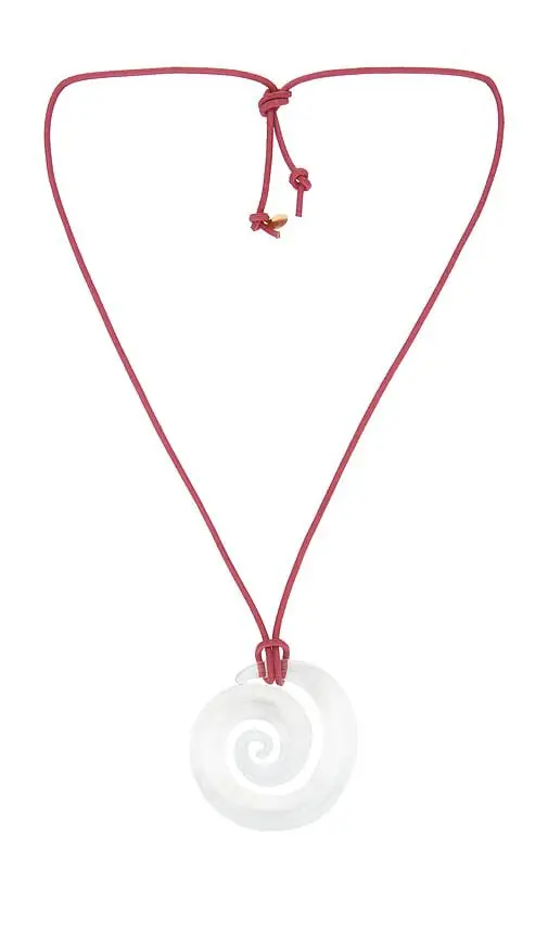 STUDIO CONCHITA Georgia Glass Necklace In Pink