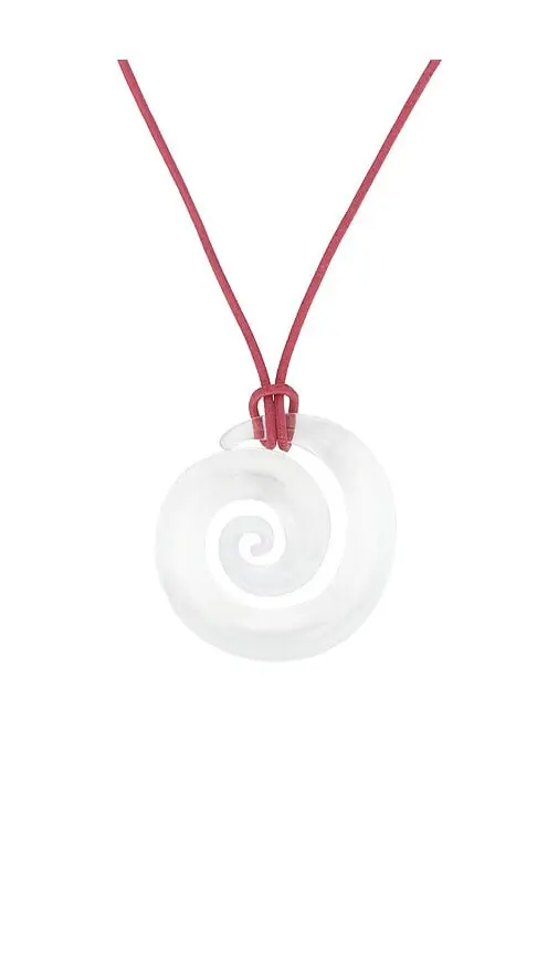 STUDIO CONCHITA Georgia Glass Necklace In Pink