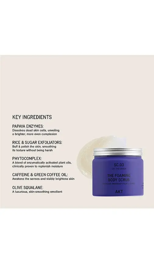 AKT LONDON The Foaming Body Scrub Sc.03 The Onsen