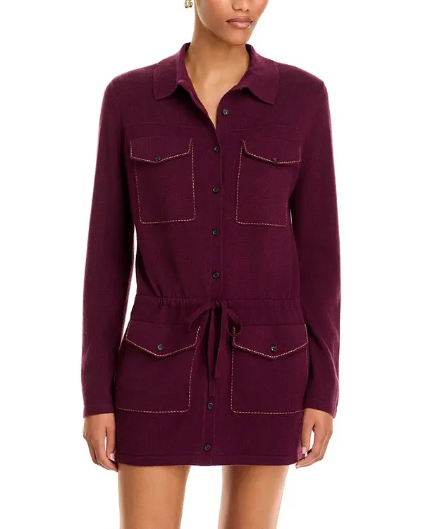Guest In Residence Cashmere Industry Mini Dress - Fig