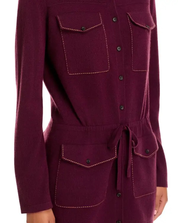 Guest In Residence Cashmere Industry Mini Dress - Fig