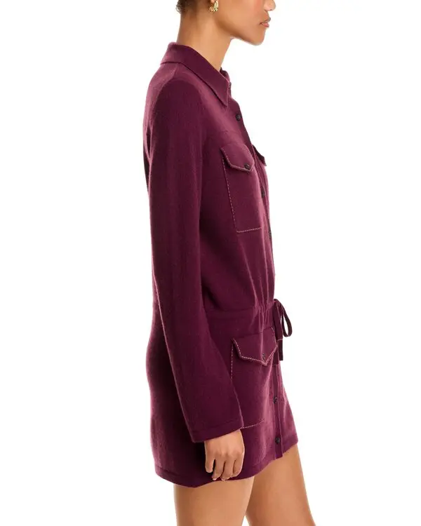 Guest In Residence Cashmere Industry Mini Dress - Fig