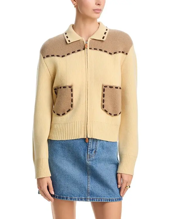 Guest In Residence Saddle Up Cashmere Wool Jacket