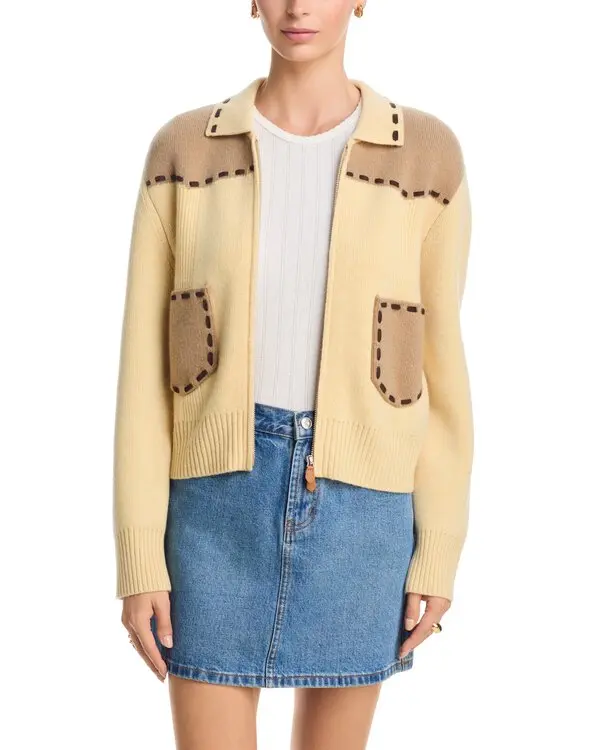 Guest In Residence Saddle Up Cashmere Wool Jacket