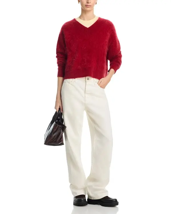 Guest In Residence Grizzly Cashmere Double V Sweater
