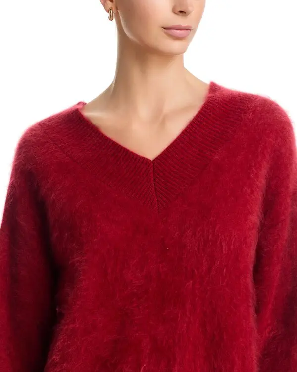 Guest In Residence Grizzly Cashmere Double V Sweater