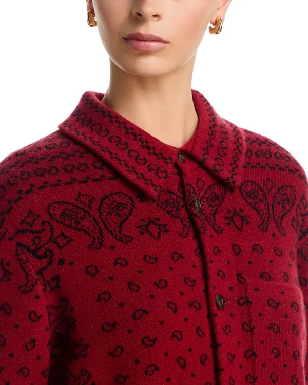 Guest In Residence Cashmere Wild Rag Work Shirt - Carmine