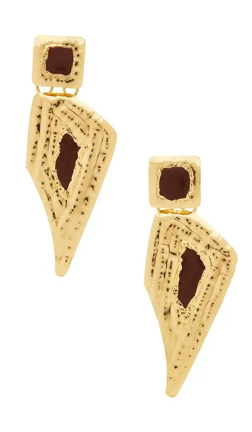DEME BY GABRIELLA The Amy Sculptural Drop Earrings - Gold