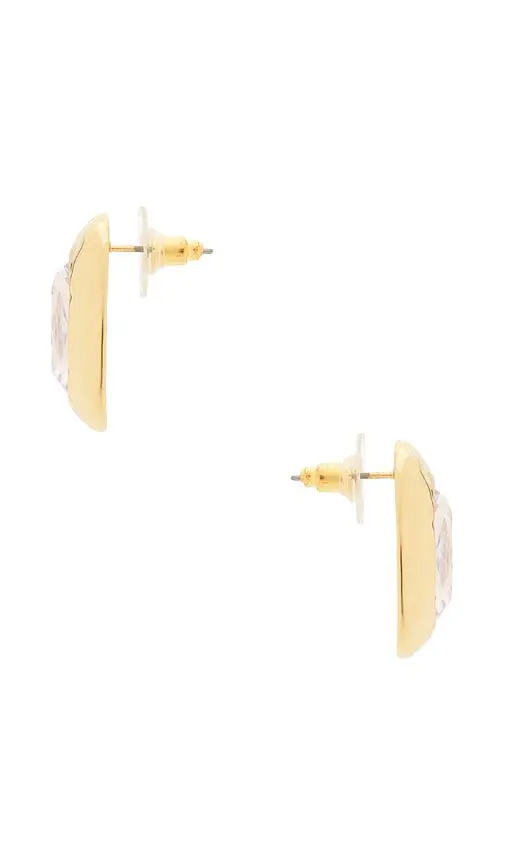 PETIT MOMENTS Giovana Earrings In Lavender,metallic Gold