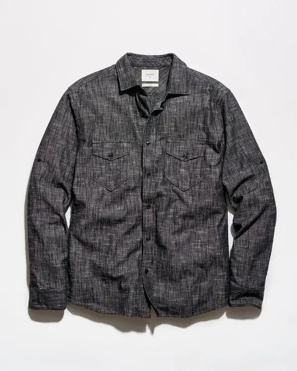 Billy Reid Slub Cotton Scout Shirt