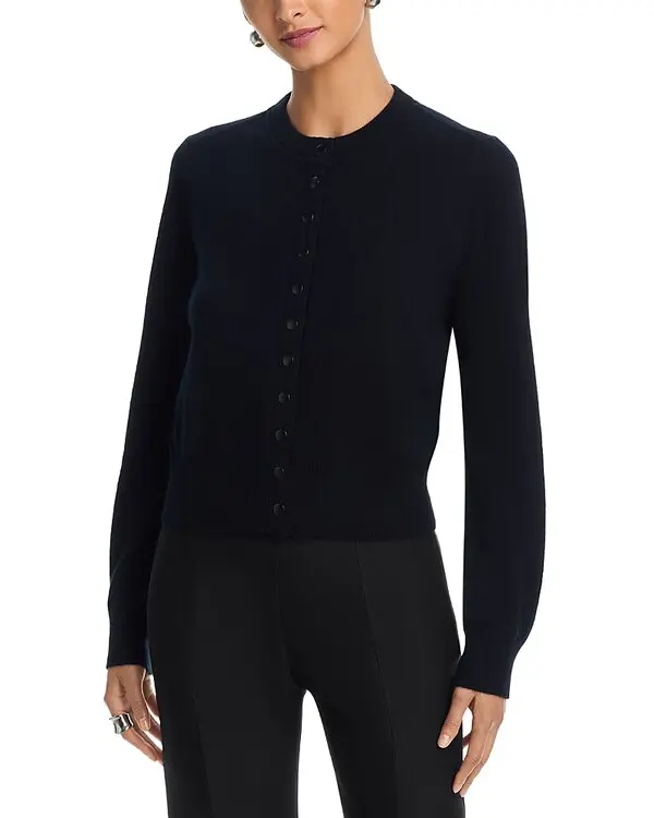 Aqua Snap Closed Cardigan Exclusive - Black