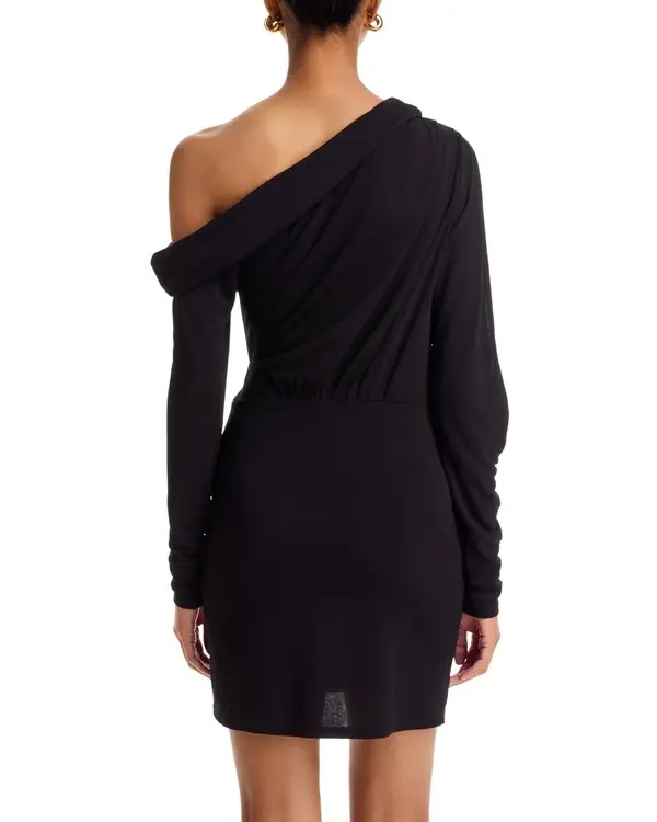 Aqua Off The Shoulder Jersey Mini Dress Exclusive