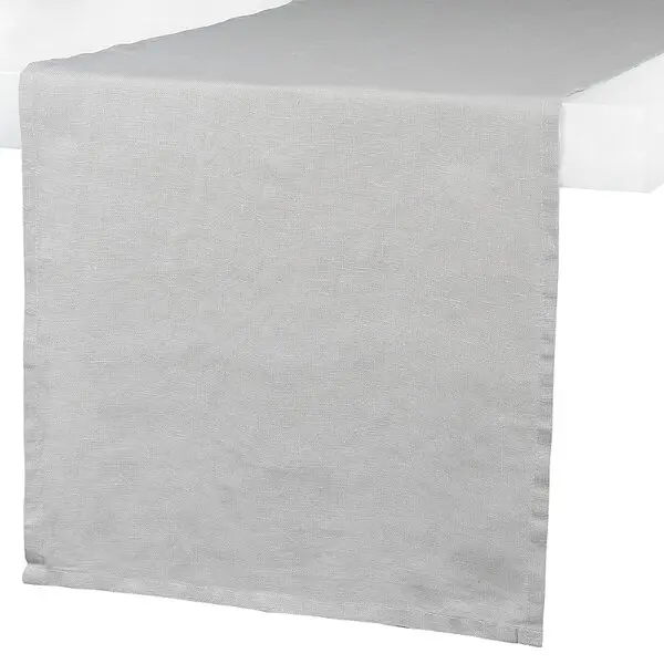 HUDSON PARK COLLECTION Linen Table Runner, 14 X 72 Exclusive - Medium Grey