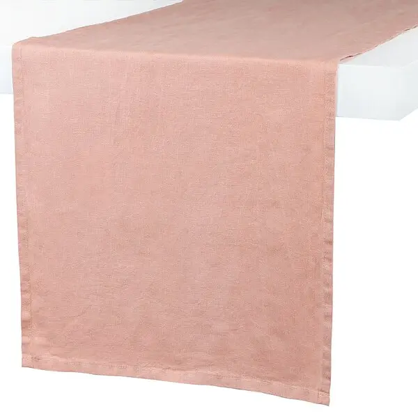 HUDSON PARK COLLECTION Linen Table Runner, 14 X 72 Exclusive - Terracotta