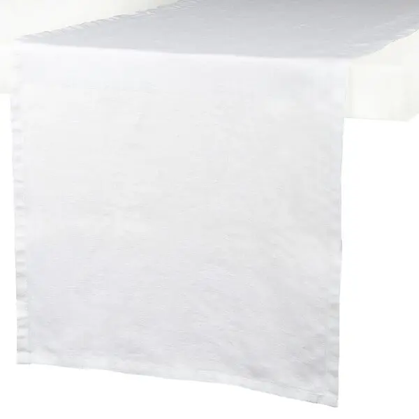 HUDSON PARK COLLECTION Linen Table Runner, 14 X 72 Exclusive - White