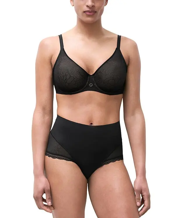 Chantelle Belle Lace Seamless Unlined Bra - Black