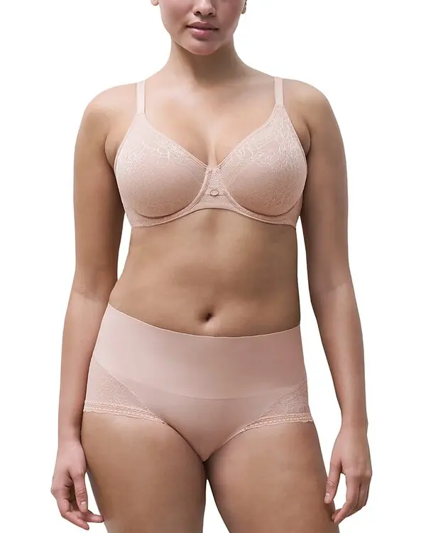 Chantelle Belle Lace Seamless Unlined Bra - Rose