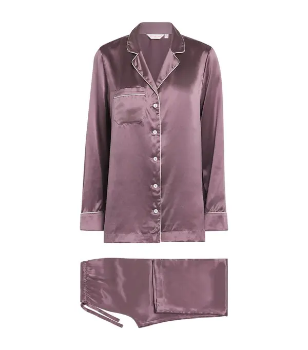 Derek Rose Silk Bailey Long Pyjama Set