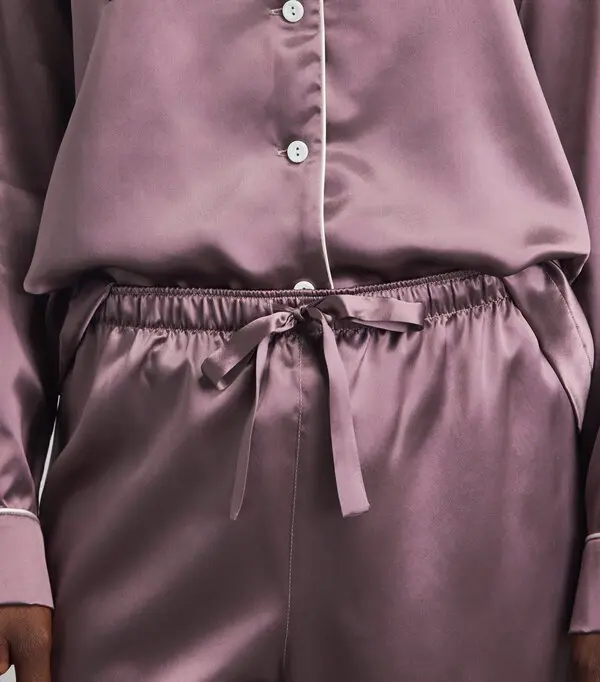 Derek Rose Silk Bailey Long Pyjama Set