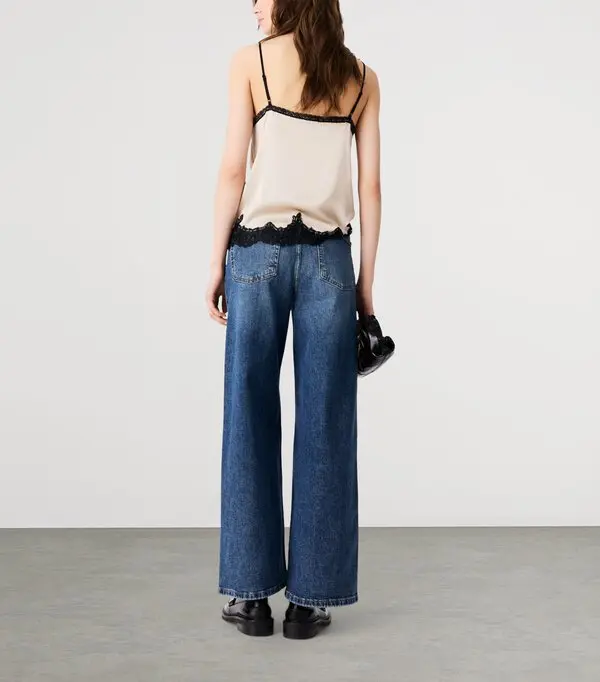 Maje Stretch Wide-leg Jeans