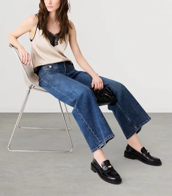 Maje Stretch Wide-leg Jeans