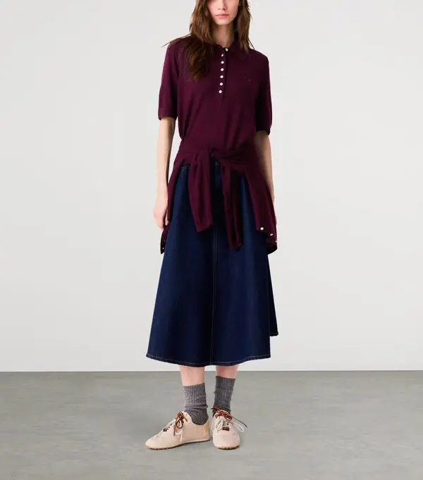 Maje Wool Polo Sweater