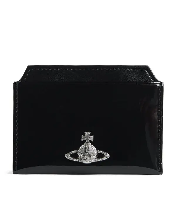 VIVIENNE WESTWOOD Orb Flat Card Holder - Black