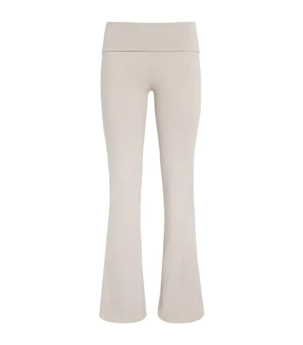 SKIMS Cotton Jersey Foldover Trousers