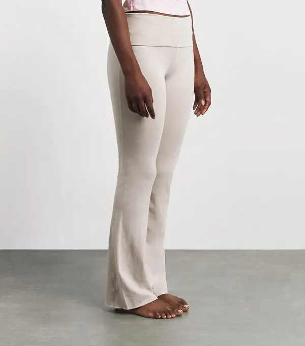 SKIMS Cotton Jersey Foldover Trousers
