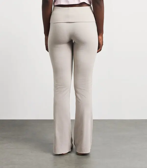 SKIMS Cotton Jersey Foldover Trousers