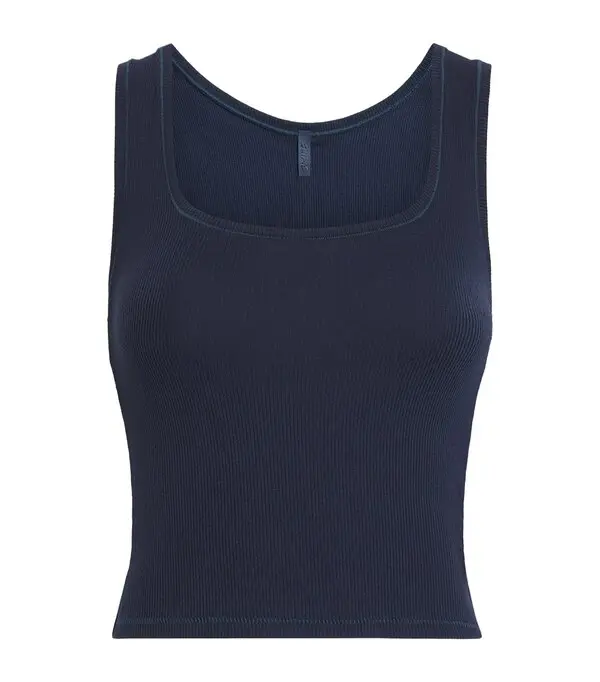 SKIMS Cotton Ribbed Cropped Tank Top