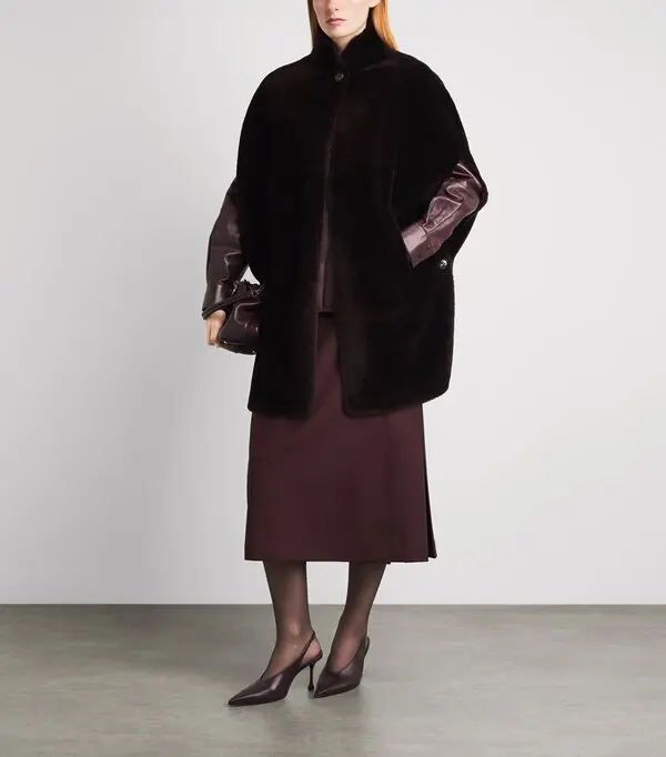 Kiton Shearling Cape