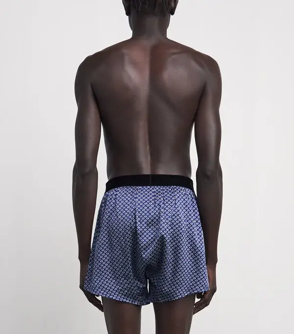TOM FORD Stretch-silk Printed Boxer Shorts