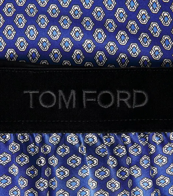 TOM FORD Stretch-silk Printed Boxer Shorts