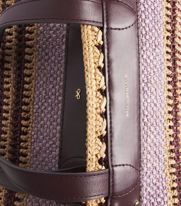 ANYA HINDMARCH Raffia Stripe Tote Bag