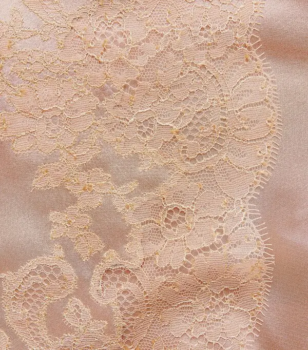 Carine Gilson Silk Lace-trim Slip Dress