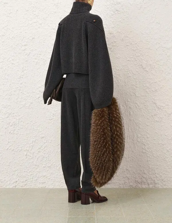 Zimmermann Valiant Knit Barrel Pant
