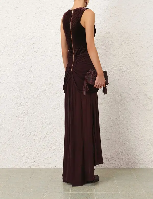 Zimmermann Valiant Draped Slinky Gown