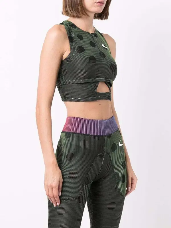 Nike Polka Dot Performance Cropped Top