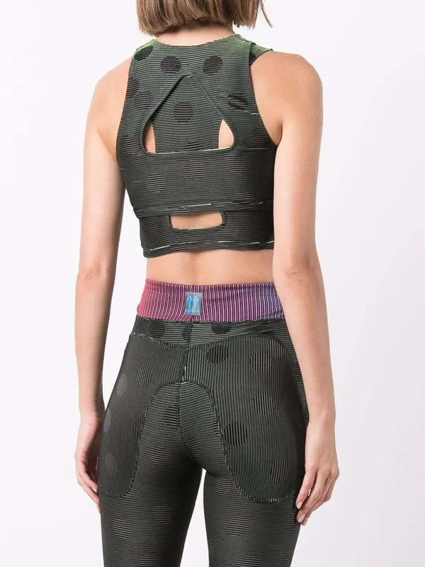 Nike Polka Dot Performance Cropped Top