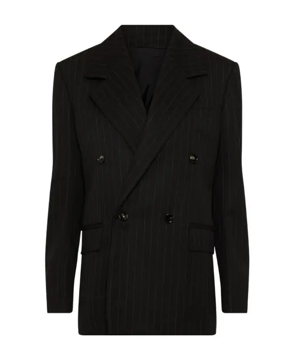 Bottega Veneta Pinstriped Wool Suit Jacket