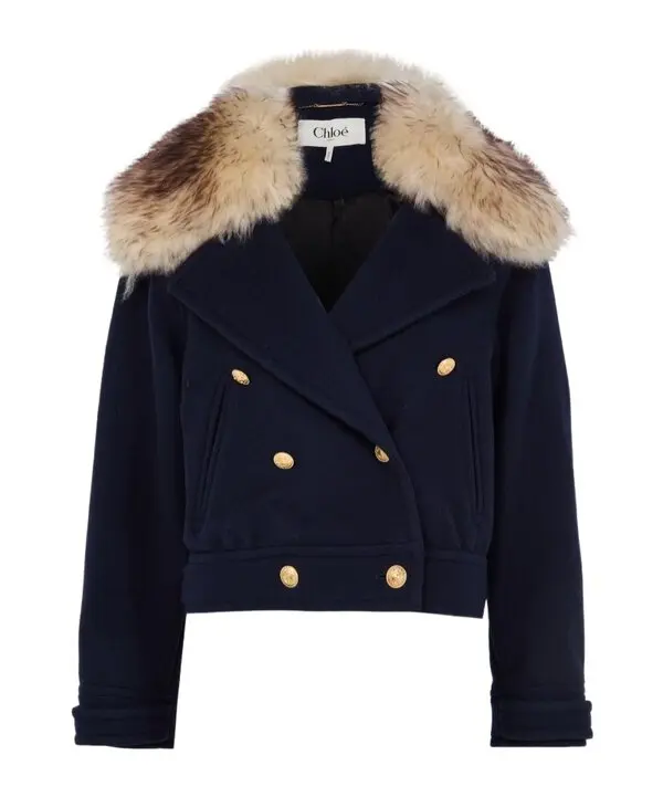 Chloé Collared Long-sleeved Coat