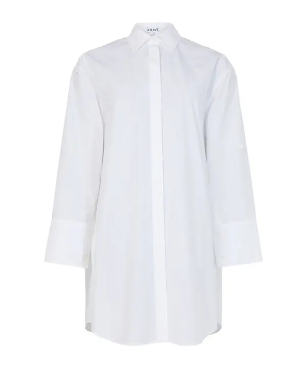 Loewe Lapel Long-sleeved Dress